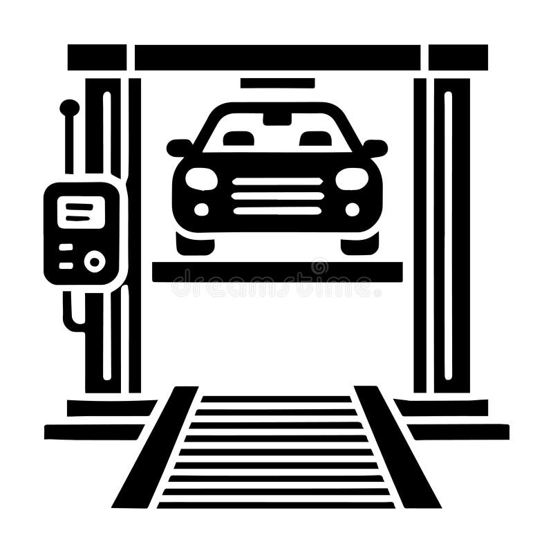 Simple Vector Car Lift Logo Design Illustration. Stock Vector ...