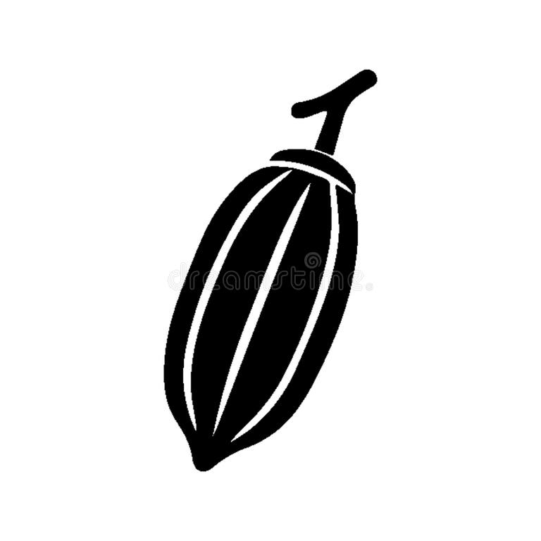 Simple Vector Icon of Carob Logo Design. Stock Vector - Illustration of ...