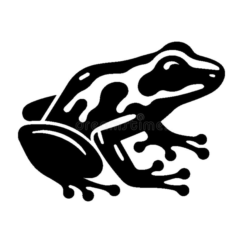 Simple Vector Icon Cauca Poison Frog Logo Design Illustration. Stock Vector - Illustration of ...