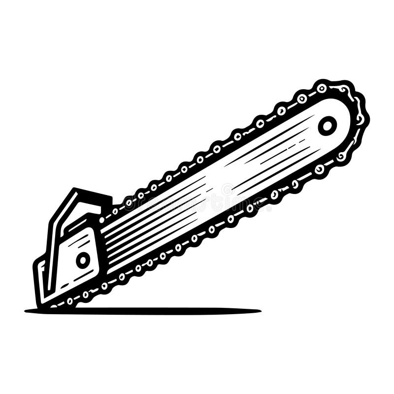 Simple Chainsaw Template Stock Illustrations – 89 Simple Chainsaw ...
