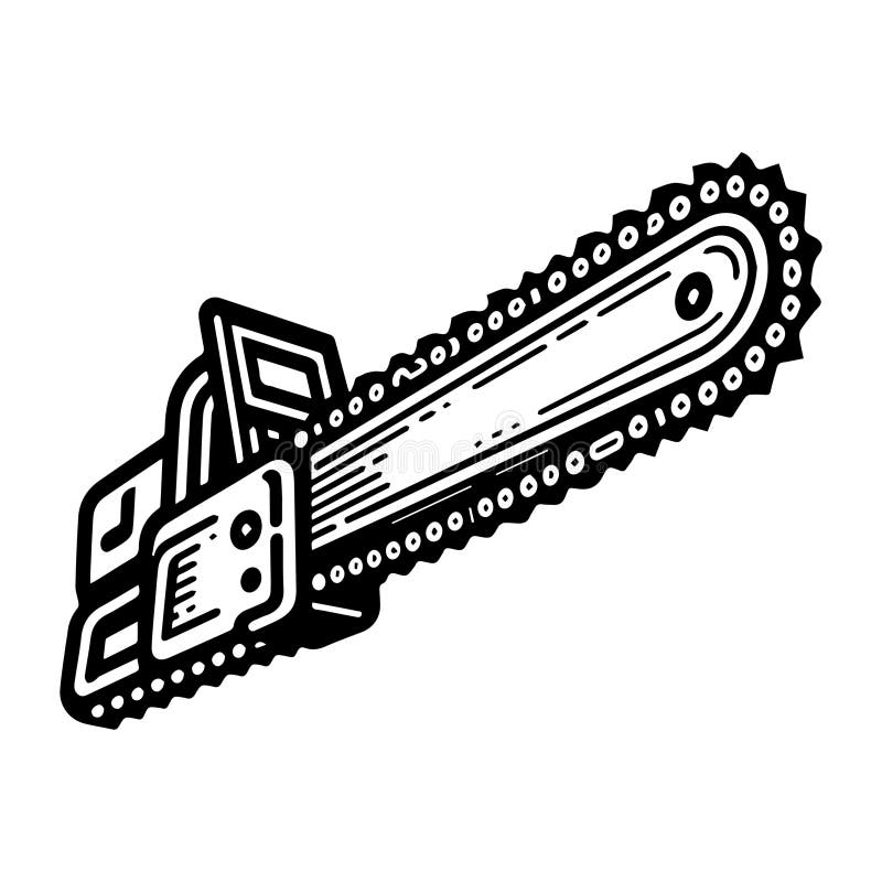 Chainsaw Bar Chain Icon Stock Illustrations – 9 Chainsaw Bar Chain Icon ...