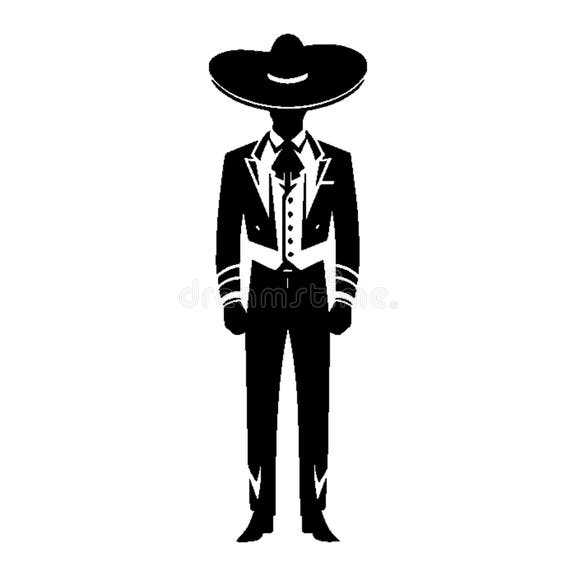 Simple Vector Icon Charro Suit Logo Design Illustration. Stock Vector ...