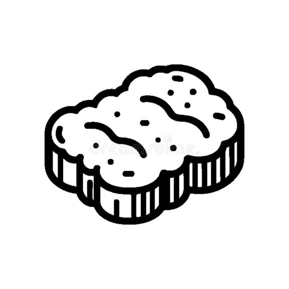 Simple Vector Icon Chicken Nugget Logo Illustration. Stock Vector ...