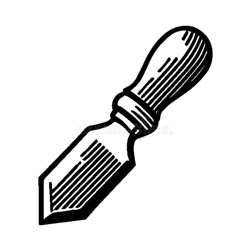 Simple Chisel Vector Icon for Logo Design Illustration. Stock Vector ...