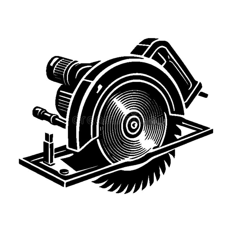 Simple Circular Saw Vector Icon for Logo Design Illustration. Stock ...