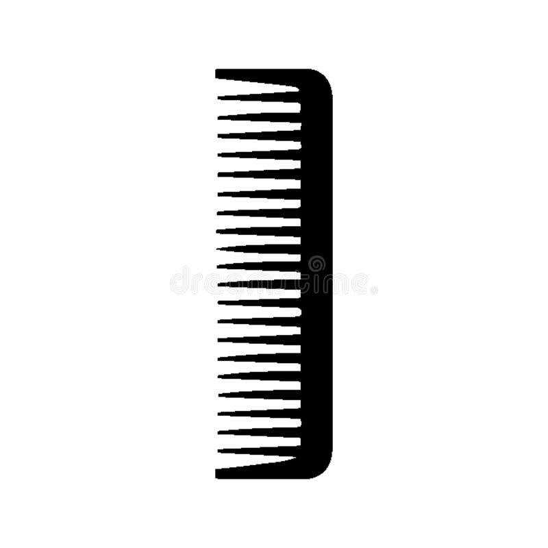 Simple Vector Comb Icon Logo Design Illustration. Stock Vector ...