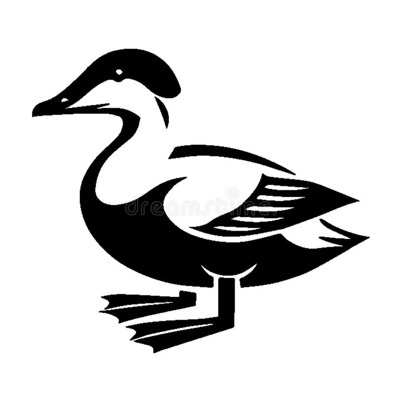 Common Eider Vector Icon Logo Design Illustration. Stock Vector ...