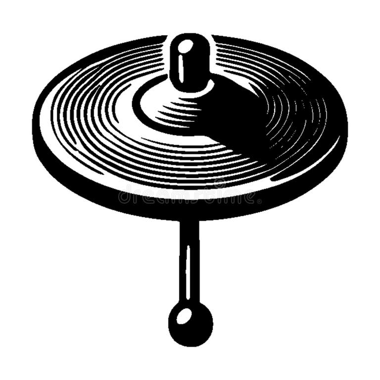 Simple Vector Icon Cymbal Logo Design Illustration. Stock Vector ...