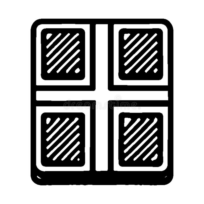 Danish Chocolate Vector Icon Logo Design Illustration. Stock Vector ...