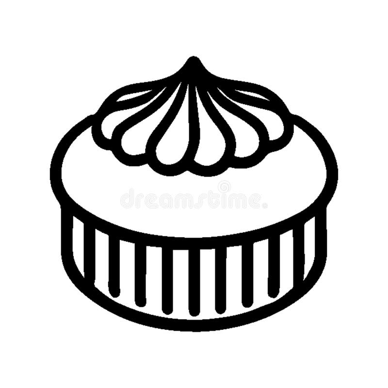 Danish Desserts Simple Vector Icon Logo Design Illustration. Stock ...