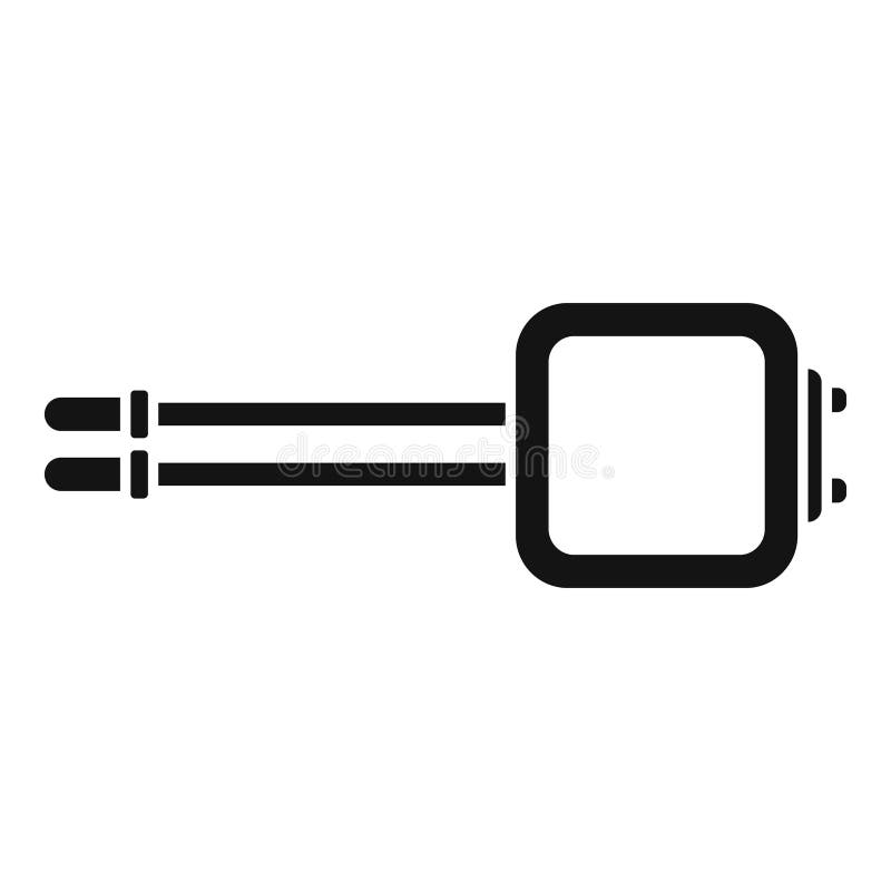 Simple Vector Icon Depicting a 14 Inch Audio Cable Plug, Isolated on ...