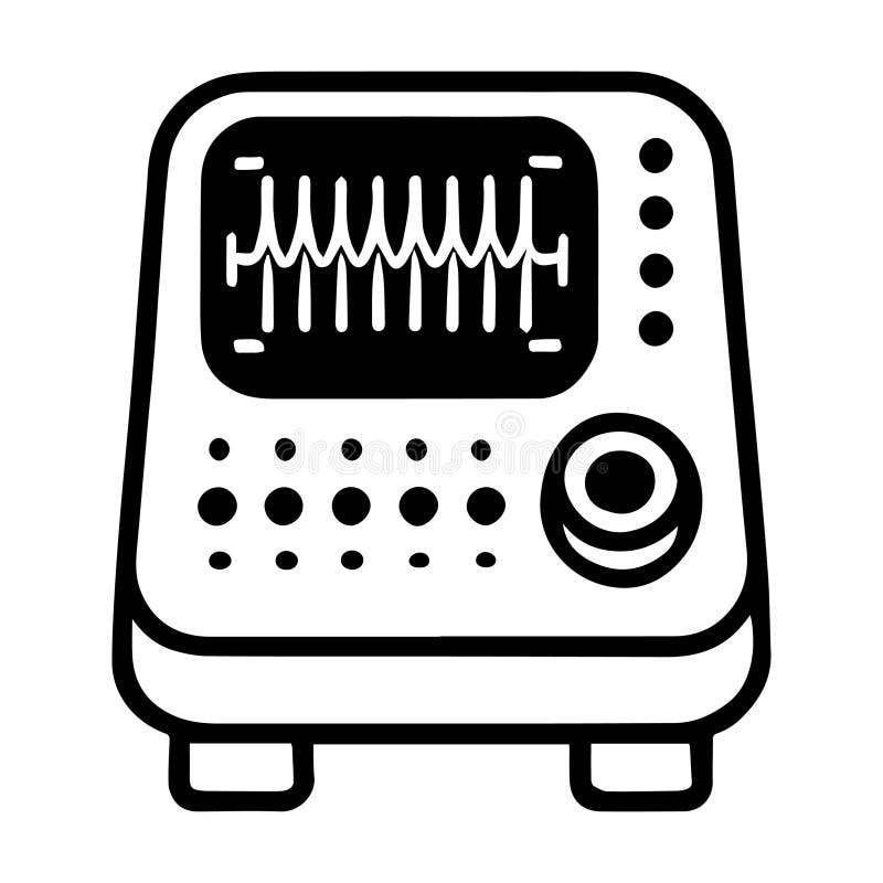 Simple Vector Icon of Diagnostic Scanner Logo Design. Stock Vector ...