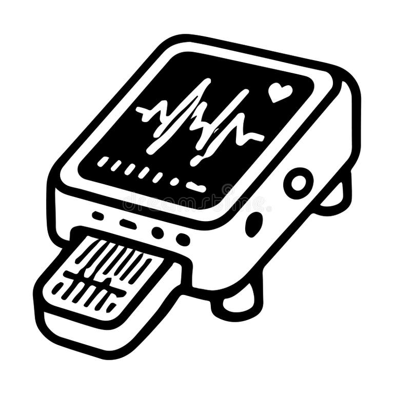 Simple Vector Diagnostic Scanner Logo Design Illustration. Stock Vector ...
