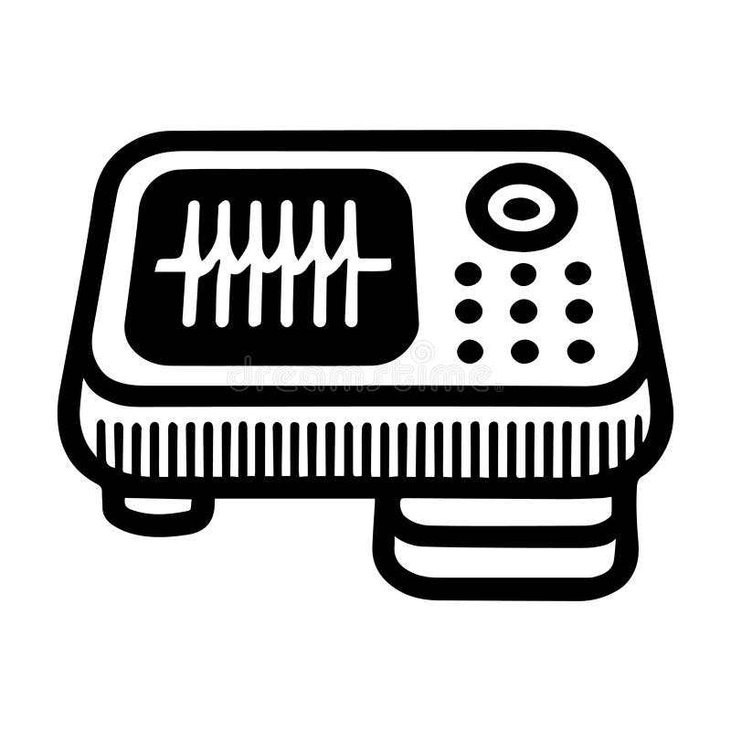 Simple Vector Icon of Diagnostic Scanner Logo Illustration. Stock ...