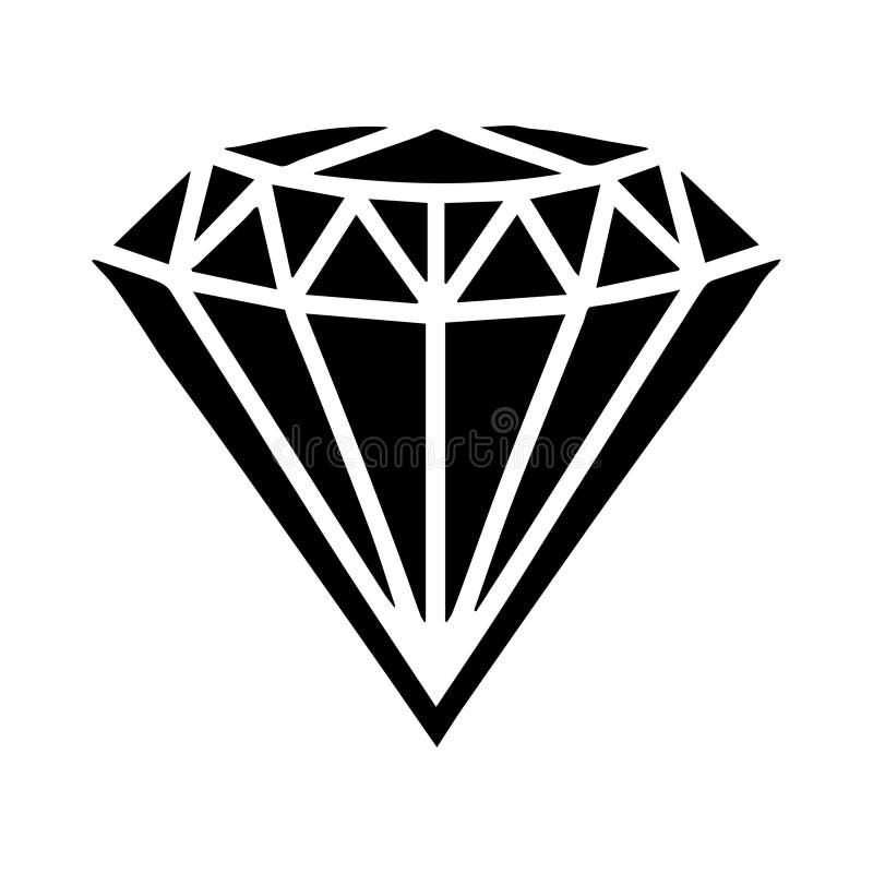 Simple Diamond Vector Icon Illustration for Elegant Logo Design. Stock ...