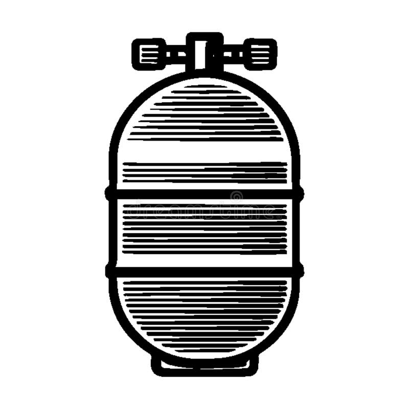 Simple Vector Icon of Dive Tanks Logo Design Illustration. Stock Vector ...