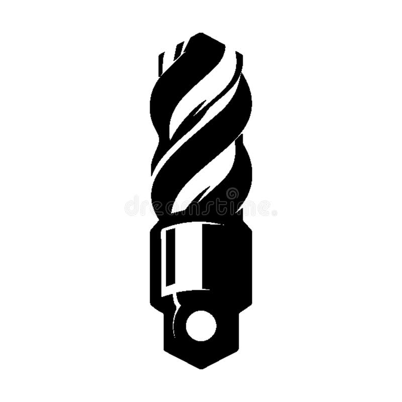 Drill Bits Simple Vector Icon Oilfield Equipment Logo Design. Stock ...
