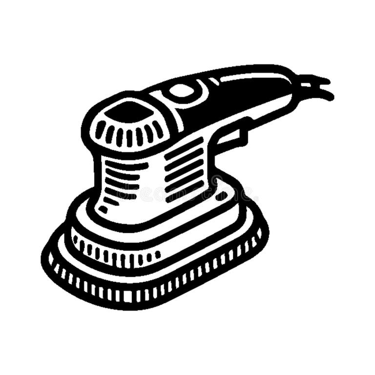 Electric Sander Simple Vector Icon for Logo Design Illustration. Stock ...