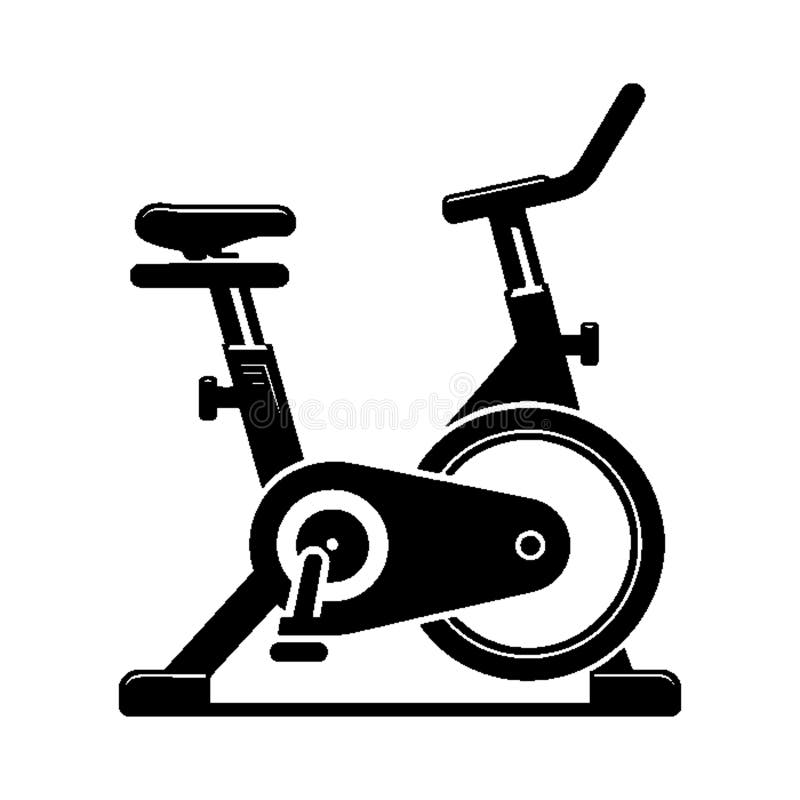 Simple Vector Icon of Exercise Bike Logo Design. Stock Vector ...