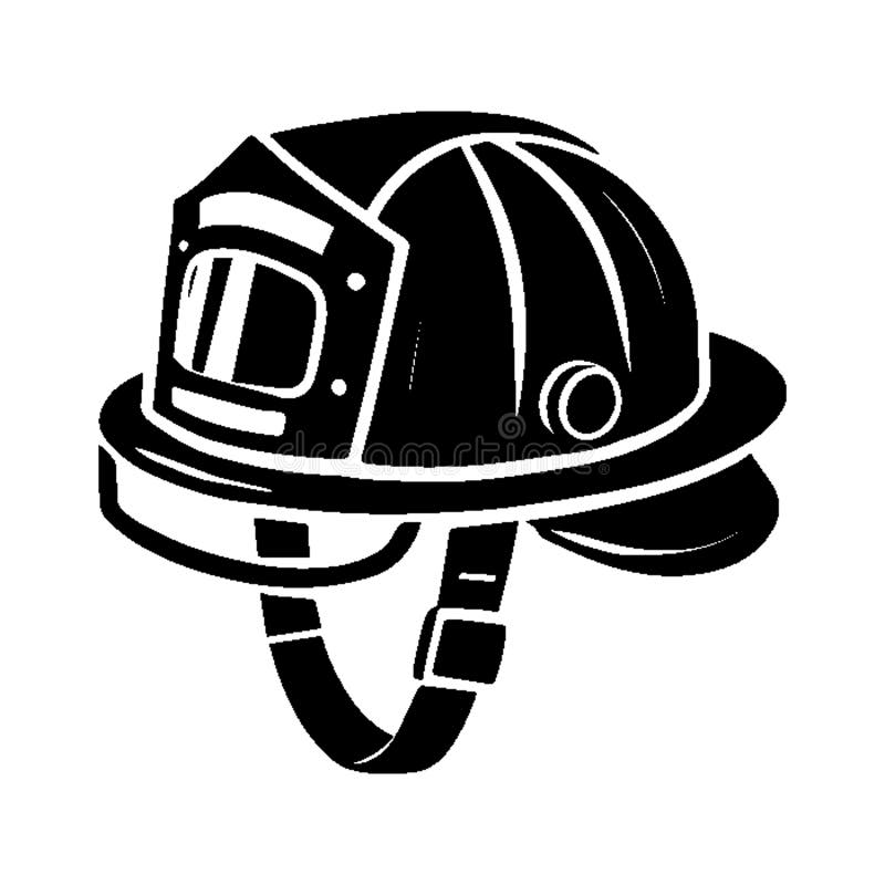 Firefighting Helmet Vector Icon Logo Design Illustration. Stock Vector ...