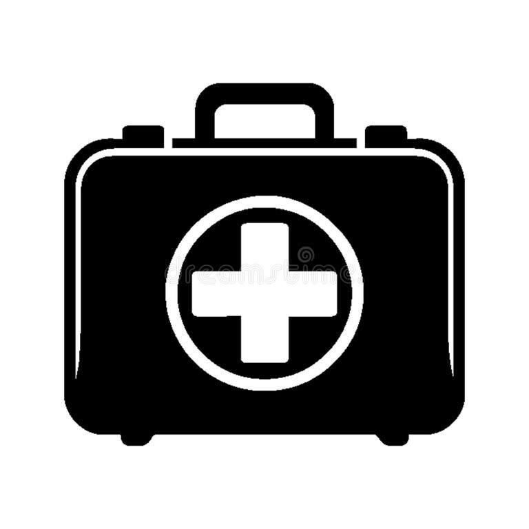Simple Vector Icon of a First Aid Kit â€ Logo Design Illustration ...