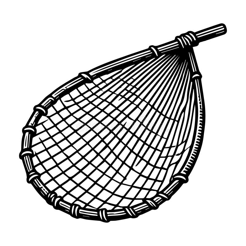 Simple Vector Icon of Fishing Nets Illustration. Stock Vector ...