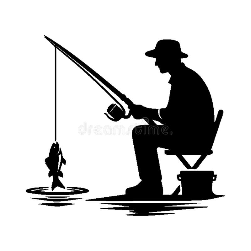 Simple Vector Icon Fishing Trips Logo Illustration. Stock Vector ...