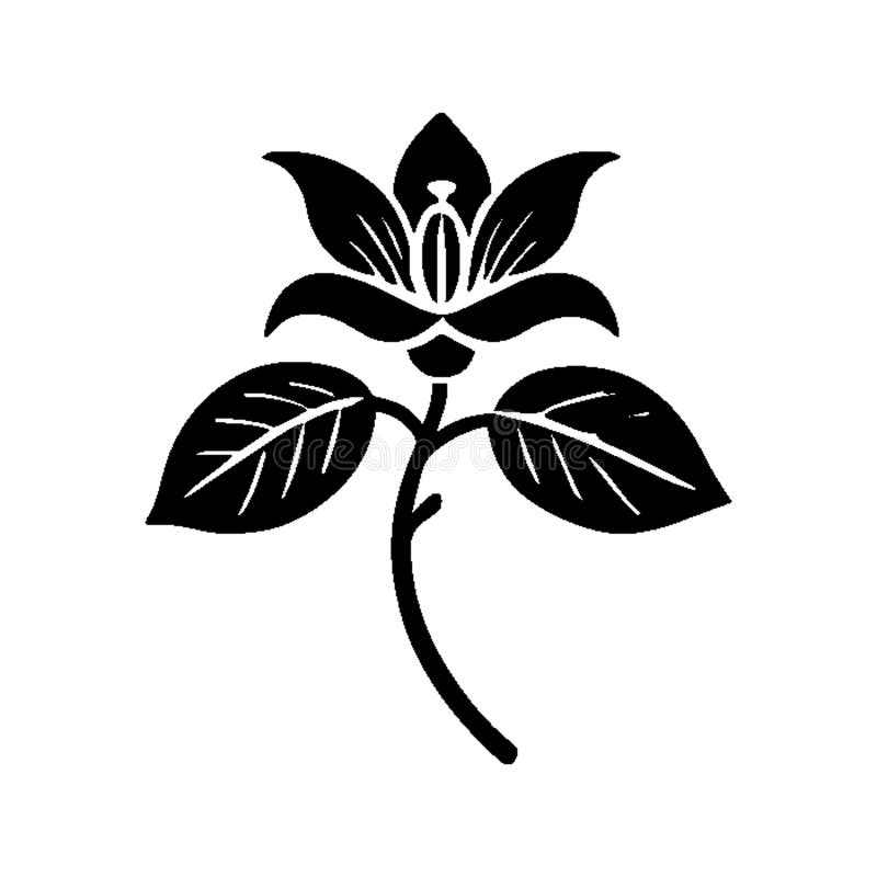 Simple Vector Icon of Flor De Ceibo Logo Design Illustration. Stock ...