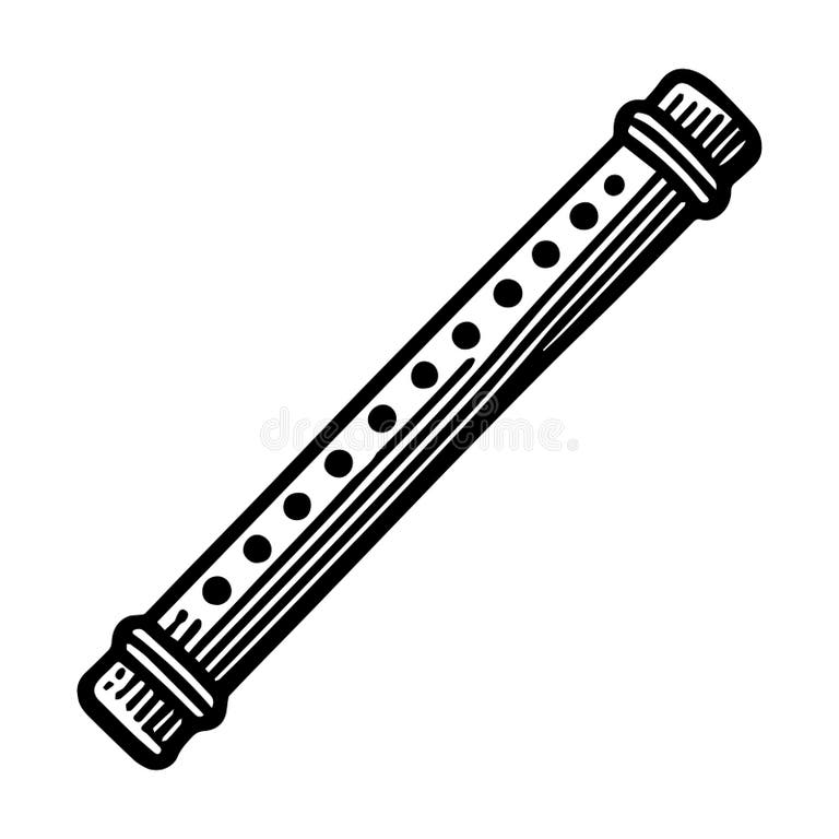 Simple Vector Icon of Fulani Flute Logo Illustration. Stock Vector ...