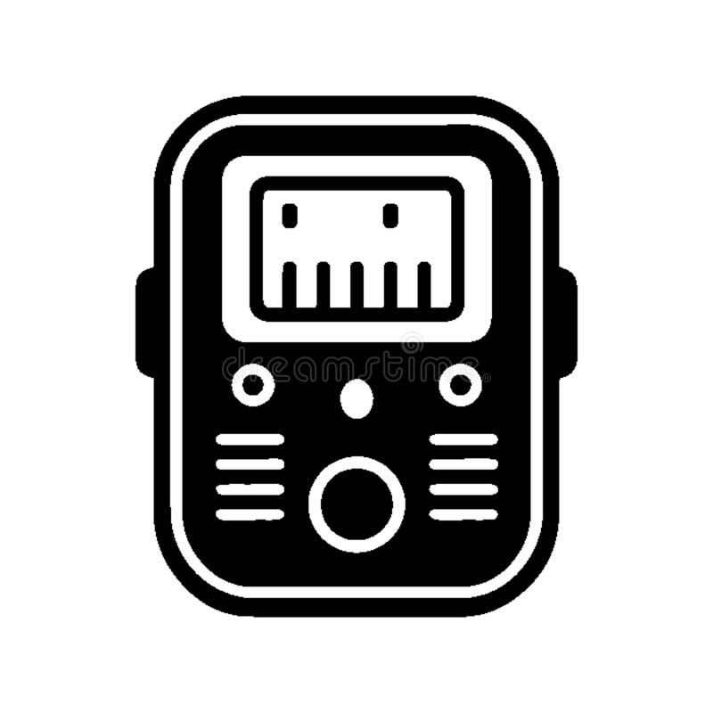 Simple Gas Detectors Vector Icon Logo Design Illustration. Stock Vector ...