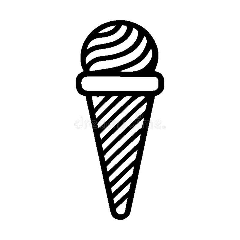 Gelato Simple Vector Icon Logo Design Illustration. Stock Vector ...