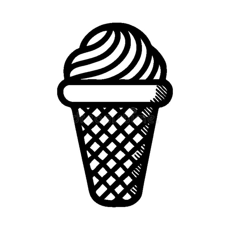 Simple Vector Icon of Gelato Logo Design Illustration. Stock Vector ...