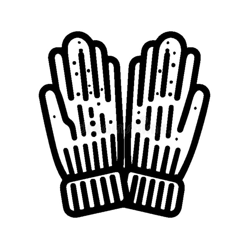 Simple Vector Icon of Gloves Logo Design. Stock Vector - Illustration ...