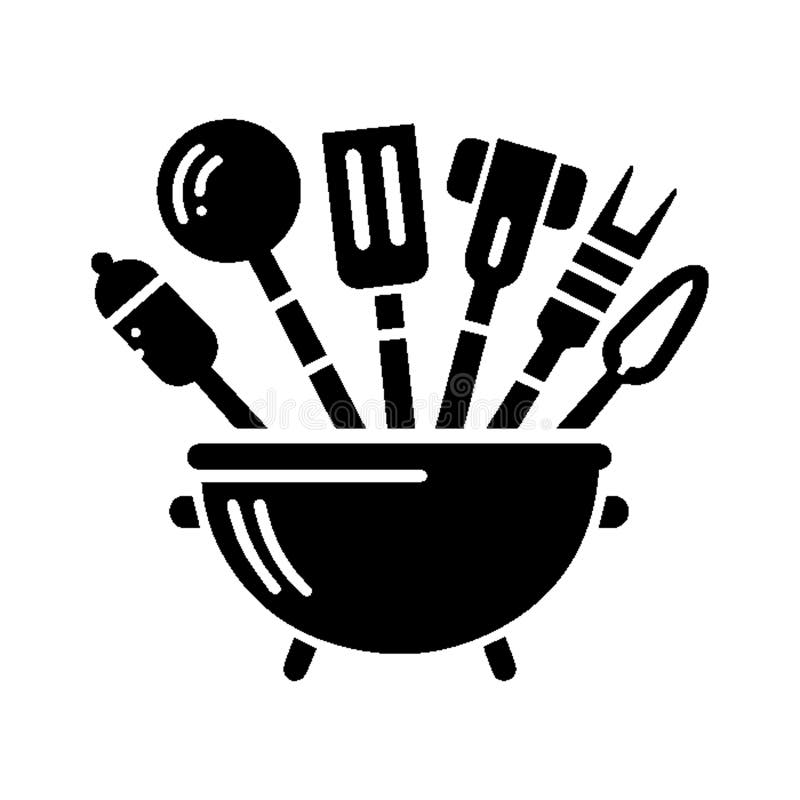 Grilling Tools Logo Simple Vector Icon Illustration. Stock Vector ...