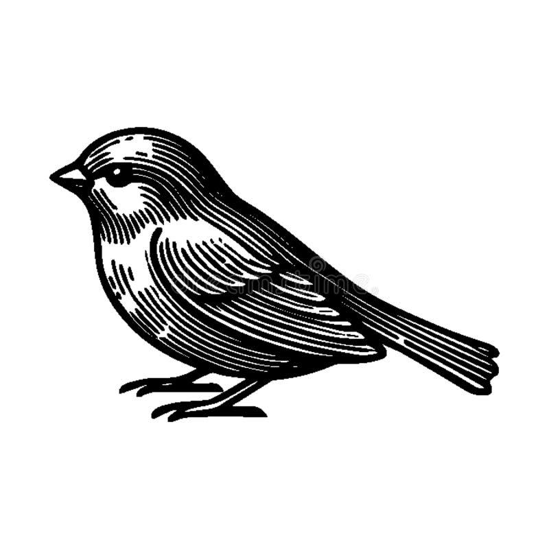 Italian Sparrow Simple Vector Icon Logo Design Illustration. Stock ...