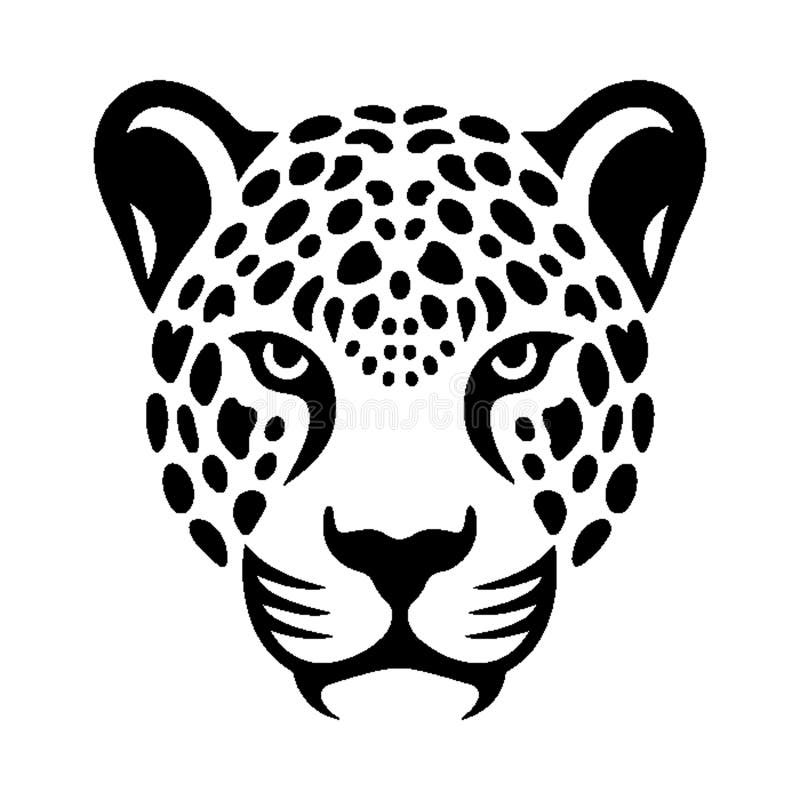 Jaguar Head Simple Vector Logo Illustration. Stock Vector - Illustration of hunter, mascot ...