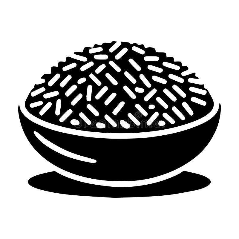 Simple Jollof Rice Vector Icon Logo Design Illustration. Stock Vector ...