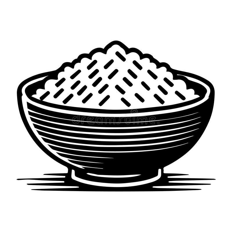 Simple Jollof Rice Vector Icon Logo Design Illustration. Stock Vector ...