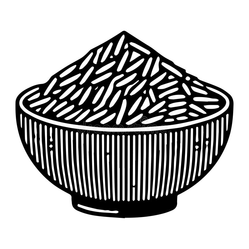 Simple Jollof Rice Vector Icon Logo Design Illustration. Stock Vector ...