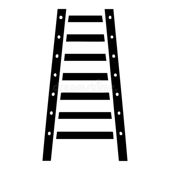 Simple Vector Icon of Ladder Logo Design Illustration. Stock Vector ...