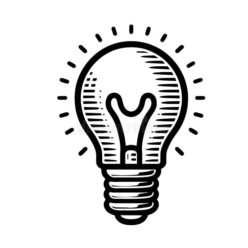 Lamp Light Icon Design for Simple Vector Logo Illustration Template ...