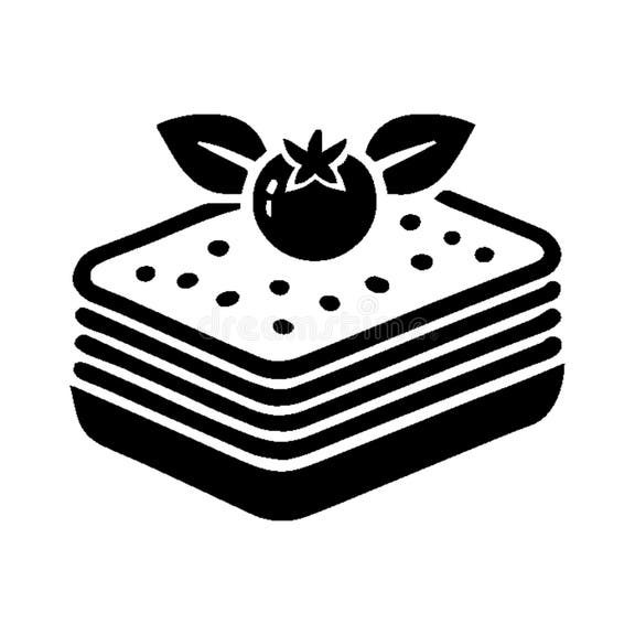 Simple Vector Icon Lasagna Logo Design Illustration. Stock Vector ...