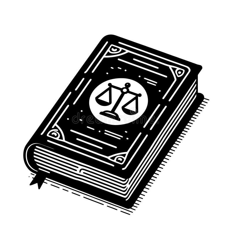 Law Book Icon for Simple Vector Logo Illustration Design. Stock Vector ...