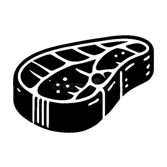 Simple Vector Icon Lean Meat Logo Design Illustration. Stock Vector ...