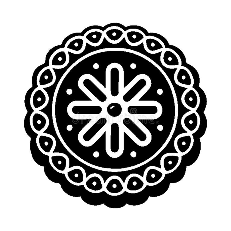 Simple Vector Icon Lebkuchen Logo Design Illustration. Stock Vector - Illustration of sweet ...