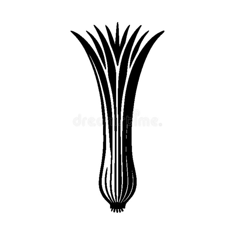 Leek Simple Vector Icon Logo Design Illustration. Stock Vector ...