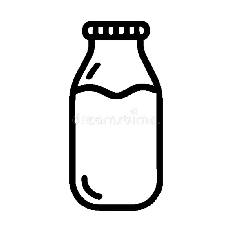Local Milk Icon Vector Logo Simple Design Illustration Style. Stock ...