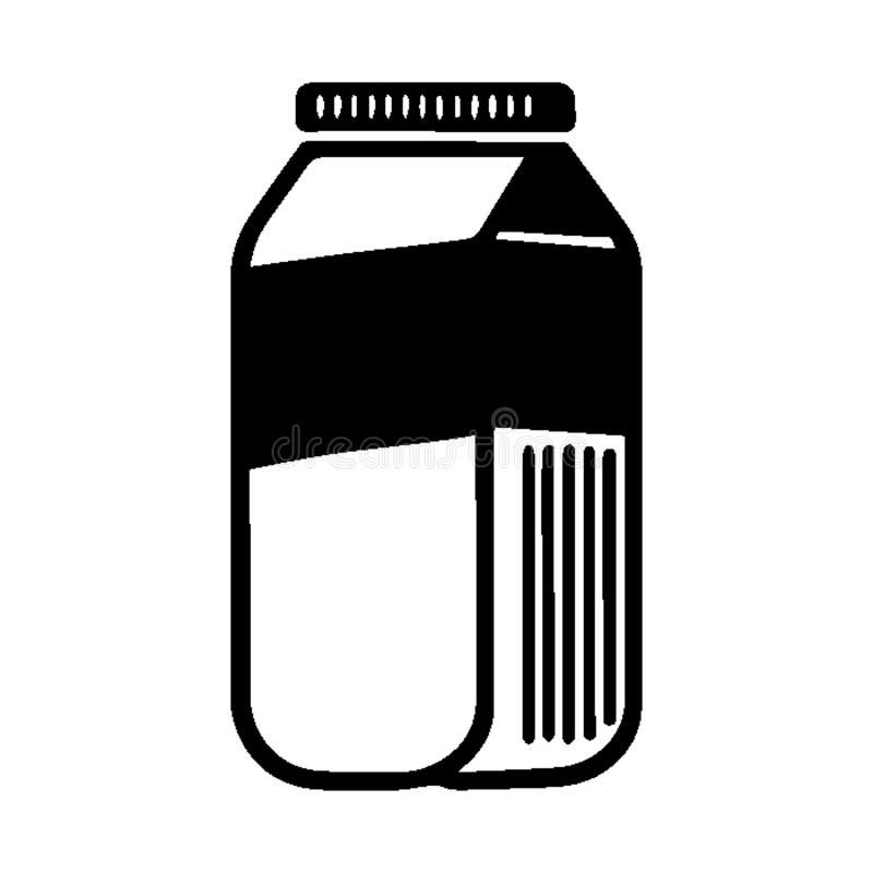 Simple Vector Icon of Local Milk Logo Design Illustration. Stock Vector ...