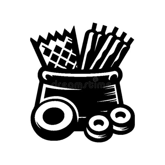 Simple Vector Icon of Local Snacks Logo Illustration. Stock Vector ...