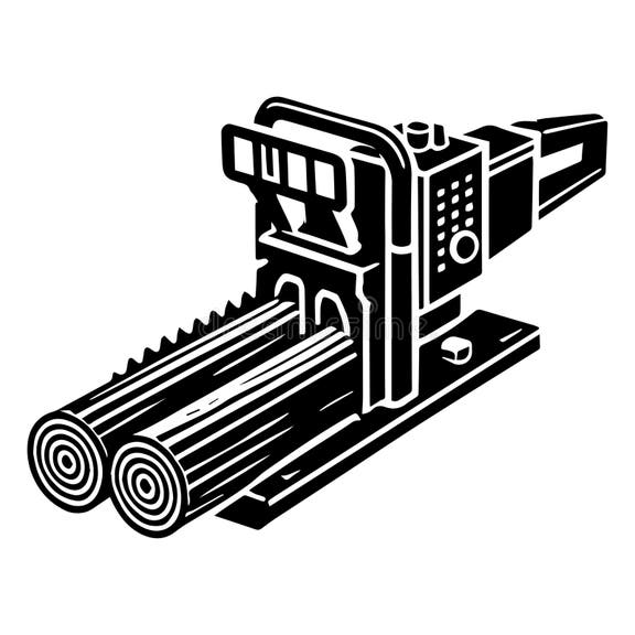 Simple Log Splitters Icon with Logo and Illustration Design. Stock ...